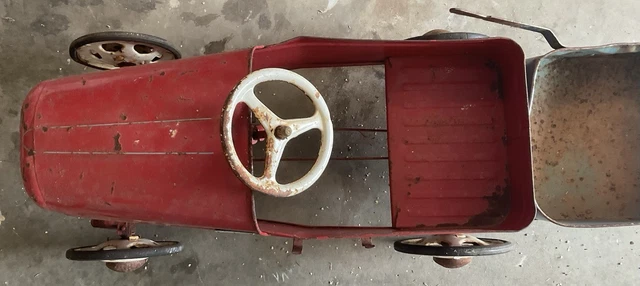 VINTAGE 1950S CYCLOPS pedal car Red With Tipper $1,000.00 - PicClick AU