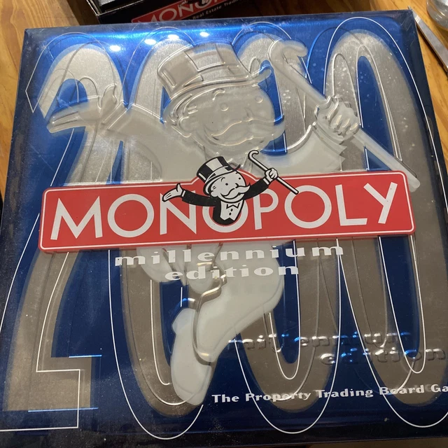 MONOPOLY MILLENNIUM EDITION Board Game 2000 Hasbro Waddingtons -sealed ...