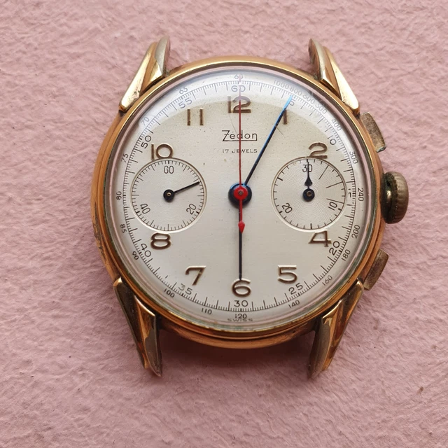 RARE ZEDON MECHANICAL Movement Venus 150 Chronograph Watch £71.38 ...