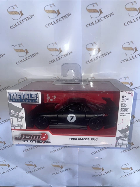 JADA JDM TUNERS 1993 Mazda RX-7 1/32 Scale Diecast, Matte Black $20.30 ...