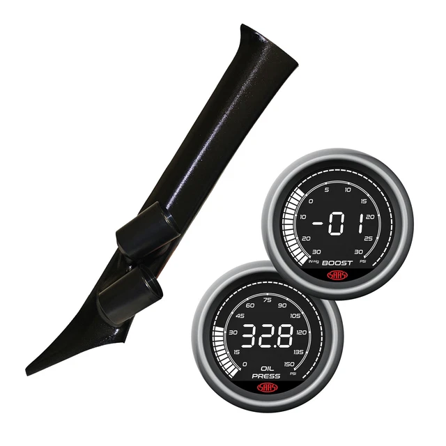 PILLAR POD W/ DIGITAL TURBO BOOST OIL PRESSURE Suits Nissan Skyline R34 ...