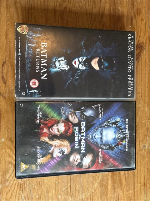 BATMAN RETURNS (1992)/BATMAN And Robin (1997) VHS £5.43 - PicClick UK
