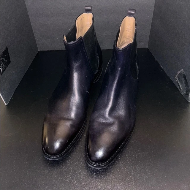 BALLY GOODYEAR BLUE Leather Chelsea Boots Sz 11US D £204.08 - PicClick UK