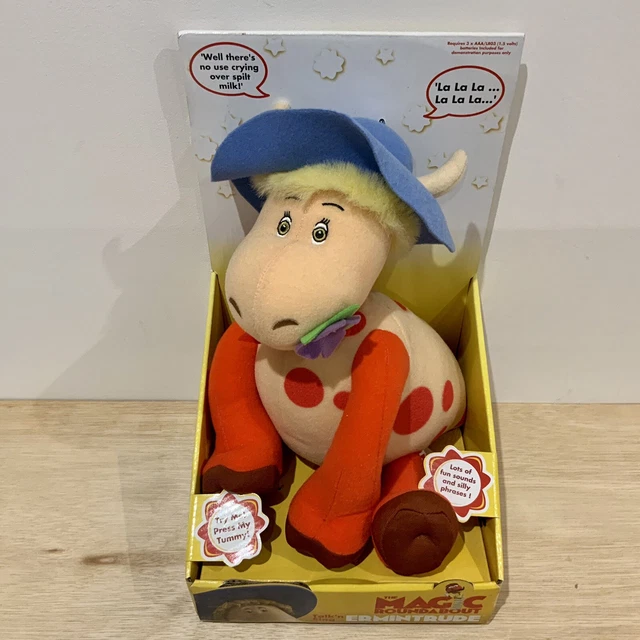 VINTAGE MAGIC ROUNDABOUT Ermintrude soft toy Cow: Talking + Singing ...