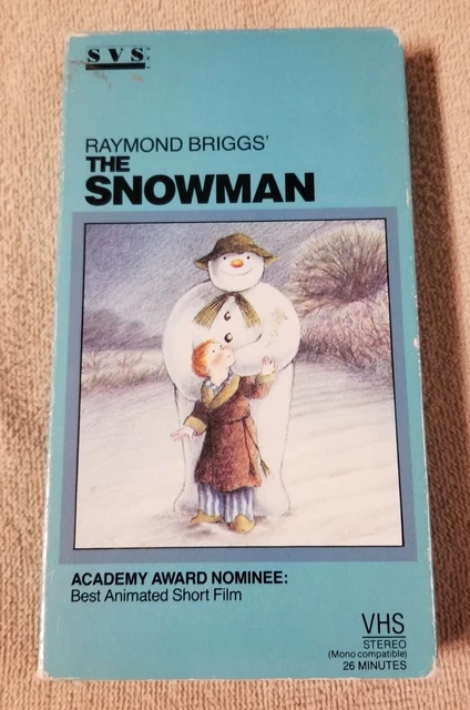 THE SNOWMAN ANIMATED VHS Video Tape RAYMOND BRIGGS 1982 Snowman ...