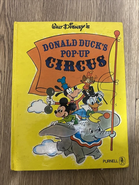 WALT DISNEYS DONALD Ducks Pop Up Circus 1970 Purnell £4.99 - PicClick UK