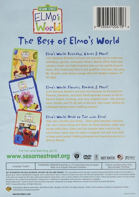 SESAME STREET: THE Best of Elmo's World - Volume 1 (DVD) Bill Irwin EUR ...