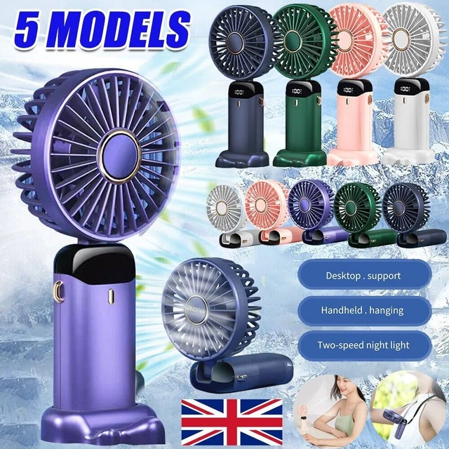 MINI HAND-HELD FAN Portable Folding Desk Fan Cooler Cooling USB ...