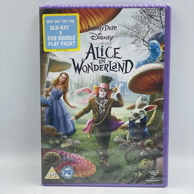 ALICE IN WONDERLAND [DVD] Johnny Depp • Disney Dvd • UK R2 • New ...