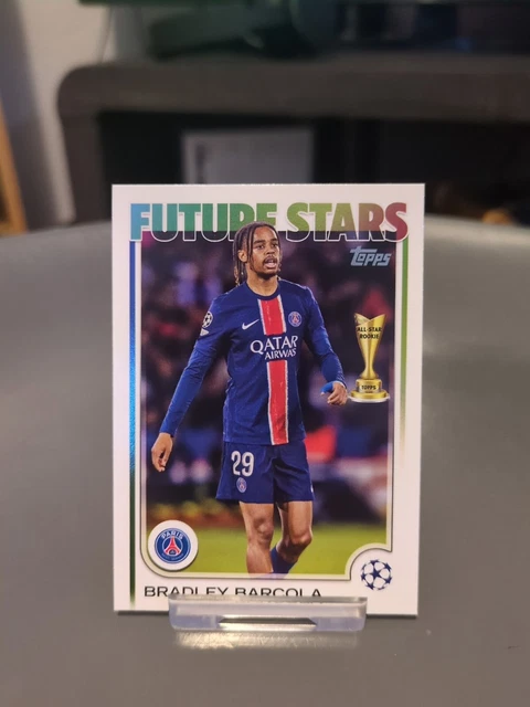 TOPPS UCC FLAGSHIP 2024 2025 Bradley Barcola Future Stars PSG #116 £0. ...