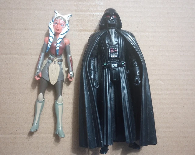 Star Wars Rebels Action Figures Ahsoka Tano And Darth Vader 3 75
