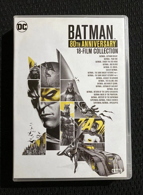 BATMAN: 80TH ANNIVERSARY 18-Film Collection Animated DC Movies RARE R4 ...