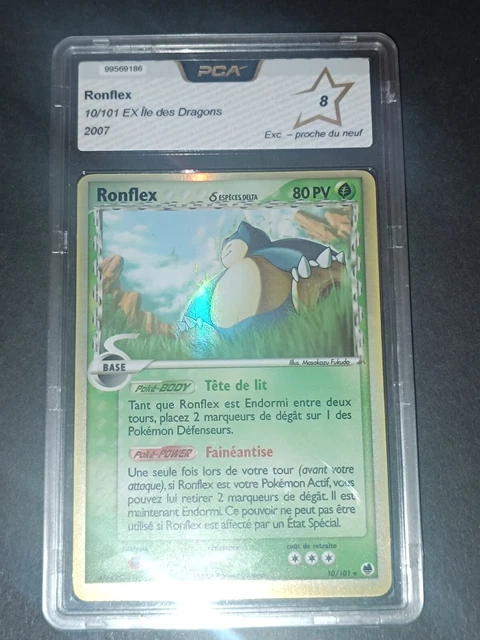 CARTE POKÉMON : Ronflex 10/101 Ex Île des Dragons Française PCA 8 EUR ...