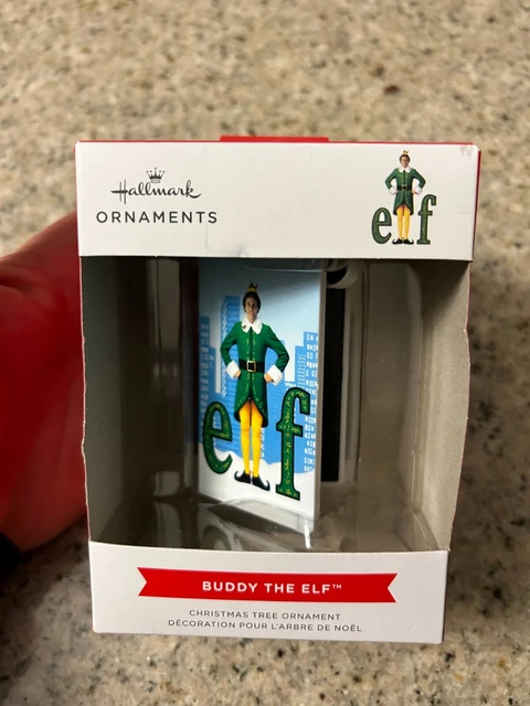 HALLMARK WILL FERRELL Buddy the Elf VCR VHS Movie Ornament Red Box NEW ...