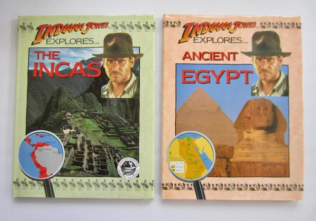 INDIANA JONES EXPLORES Ancient Egypt & The Incas HBDJ 1st Edition ...