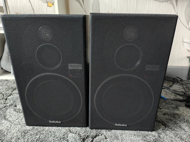 TECHNICS SB-X100 50W rms ea Rare Honeycomb Disc Speaker System SB-X100 ...