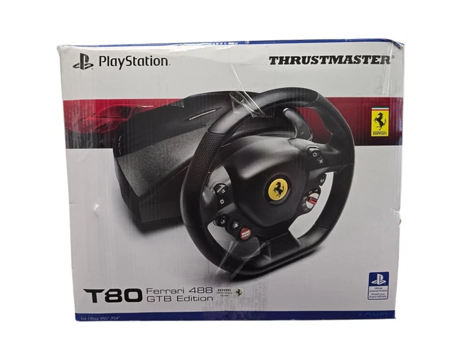 THRUSTMASTER T80 FERRARI 488 GTB Edition Racing Wheel for PS5 PS4 PC ...