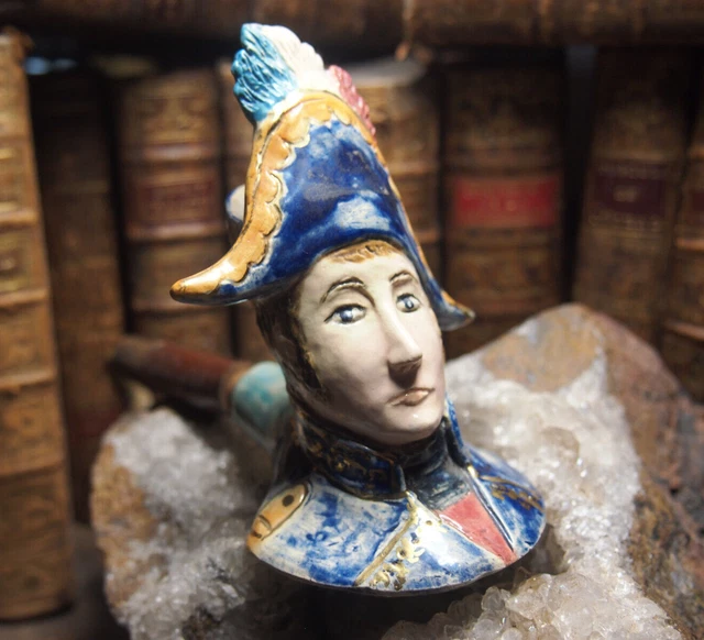 LE MARECHAL JUNOT ENAMELED TERRACOTTA PIPE military motif £79.63 ...