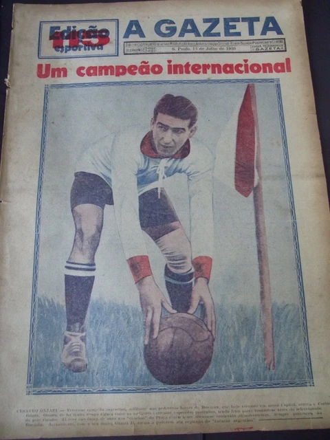 GAZETA ESPORTIVA BRAZIL Football Newspaper 1930 # 115 1st World Cup ...