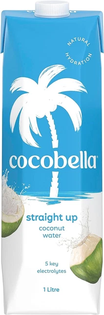 COCOBELLA COCONUT WATER Straight up 6 X 1L $36.99 - PicClick AU