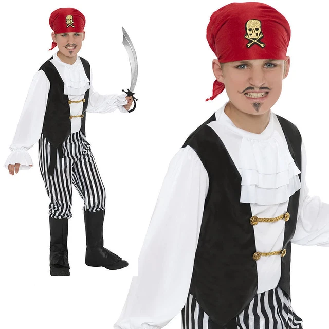 GARÇON PIRATE DÉGUISEMENT Flibustière Capitaine Monde Livre Day Semaine ...