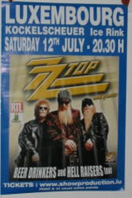 ZZ TOP 2003 60x80cm Affiche de Concert Originale EUR 16,95 - PicClick FR