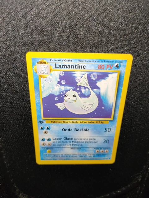 CARTE POKÉMON LAMANTINE 25/102 Édition 1 Set de Base Wizards FR EUR 42 ...