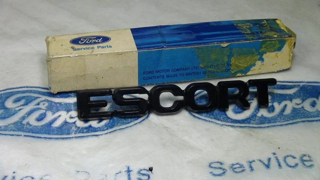 MK2 ESCORT RS1800 Rs2000 Mexico Genuine Ford Nos Boot Badge - Black ...
