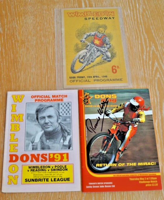 WIMBLEDON SPEEDWAY OPENING/CLOSURE/Re-Opening V GOOD £16.31 - PicClick UK