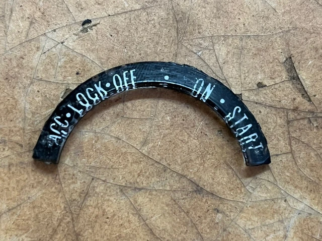 HOLDEN HT HG Ignition Switch Key Dial Plastic Dash Facia Insert Monaro ...