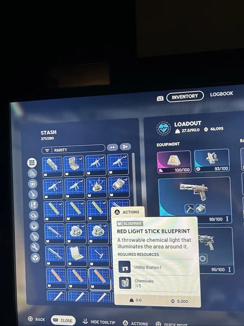 ARC RAIDERS RED Light Stick Blueprint £5.45 - PicClick UK