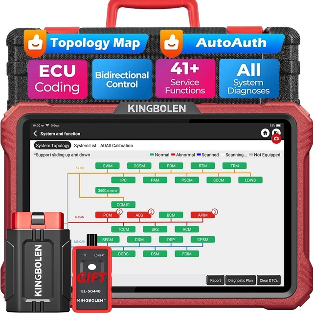 2025 KINGBOLEN K10 PRO Car Bi-directional Diagnostic Tools Advanced ECU ...