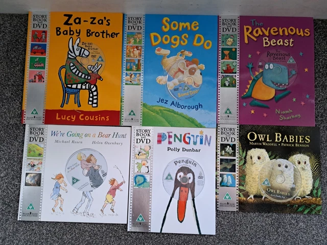 CHILDRENS STORY BOOK & DVD Pack Read Along Walker Books Learning ...