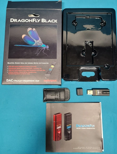 DRAGONFLY BLACK DAC PreAmp Headphone Amp Complete in Box CIB $89.99 ...
