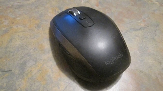 LOGITECH MX ANYWHERE 2 Bluetooth/USB 7-Button Laser Mobile Mouse (Black ...