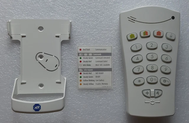 ADT / VISONIC KP-141 PG2 Wireless Alarm Keypad (868-0:037) Tested And ...