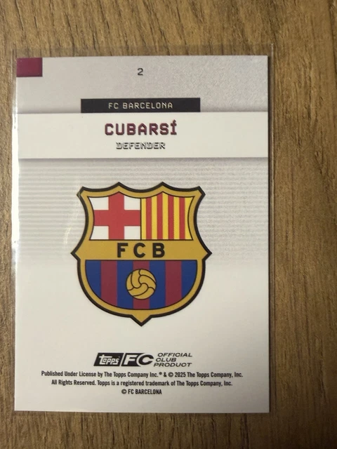 CUBARSI INSERT TOPPS Fc Barcelona Team Set 2025/26 Boosterfrisch EUR 2 ...