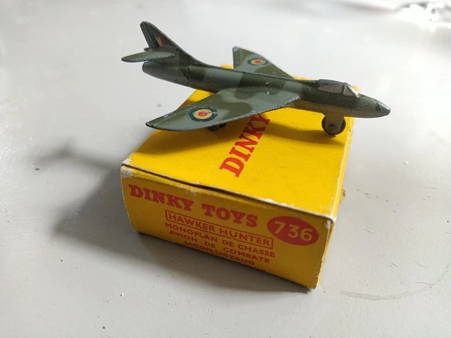 DINKY TOYS GB Ref 736 Avion Hawker Hunter +Boite D 'Origine EUR 42,00 ...