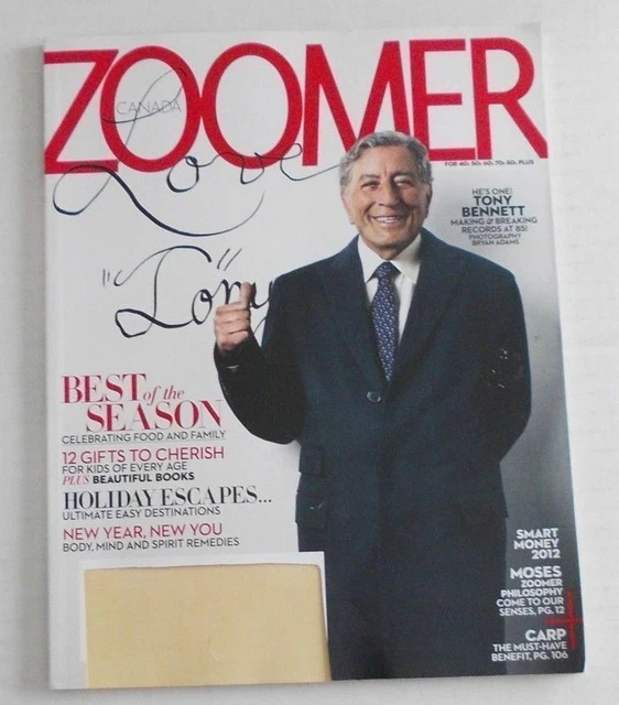 ZOOMER CANADA MAGAZINE TONY BENNETT Desmond Tutu ESI Edugyan IRIS Apfel ...