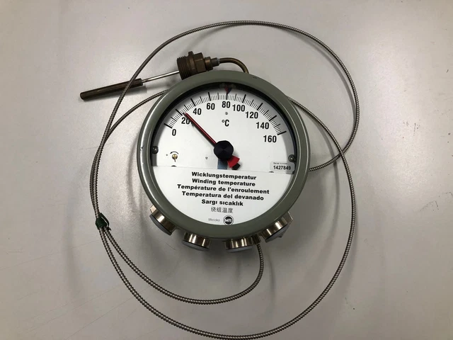 MESSKO POINTER THERMOMETER for Transformer Oil Temp MT-ST160SK-2-2m £78 ...