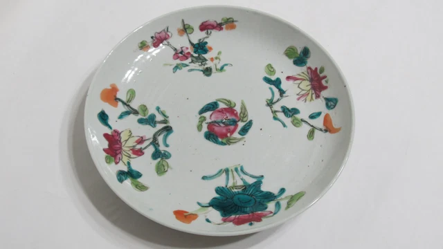 ANTIQUE CHINESE FAMILLE Rose Porcelain Plate £52.02 - PicClick UK
