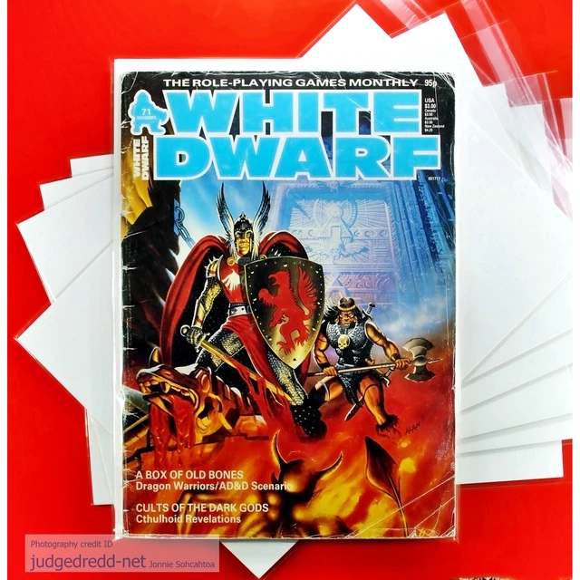 10 WHITE DWARF Magazine Boards Size7. For A4 218 x 305mm 8.58 x 12.01In ...