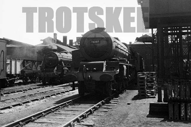 35MM NEGATIVE BR British Railways Steam Loco 46207 Princess Royal ...