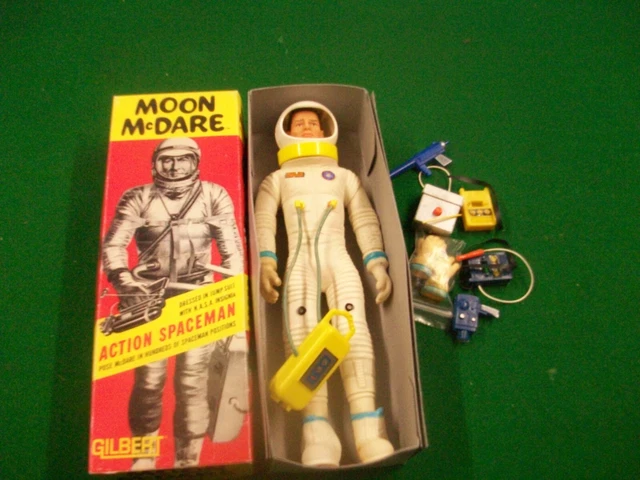 RARE ESPACEMAN D'ACTION VINTAGE ANNÉES 1960 GILBERT "MOON McDARE ...