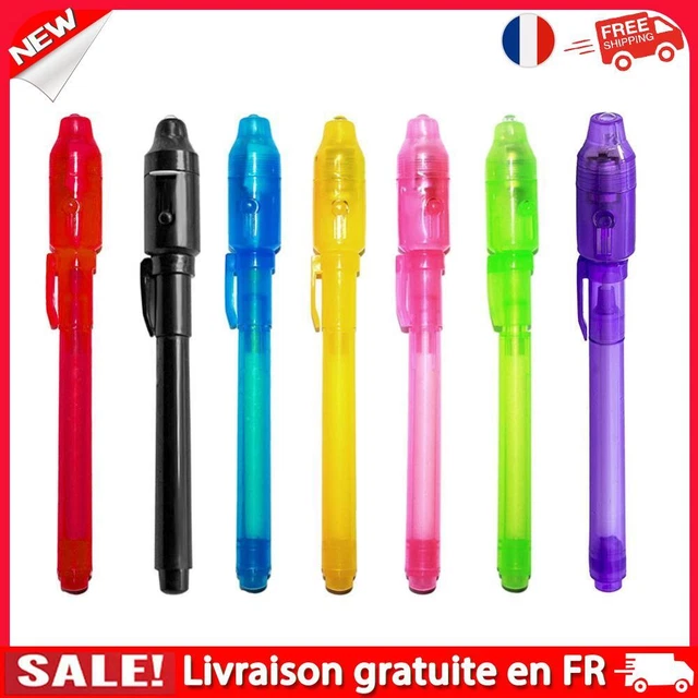 STYLO LUMINEUX MAGIQUE 2 en 1 écriture UV stylo à encre invisible jouet ...