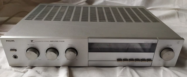 AMPLIFICATEUR VINTAGE INTEGRATED STEREO AMPLIFIER Philips F4220 EUR 35 ...