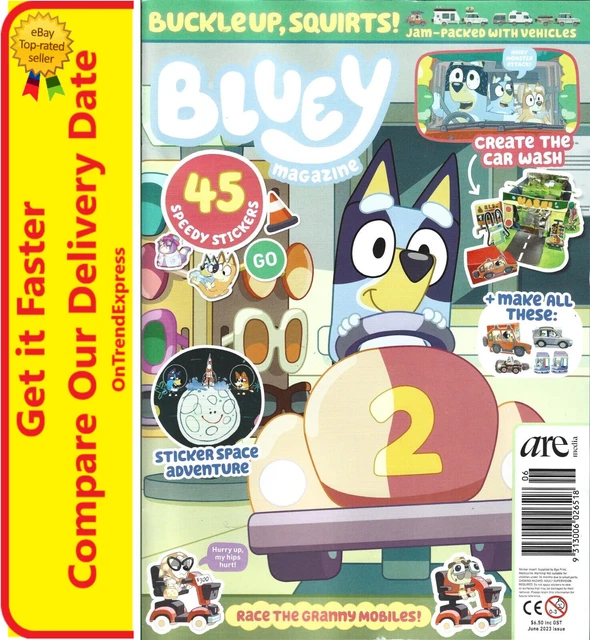 BLUEY MAGAZINE ISSUE June 2023 Race The Granny Mobiles +45 Speedy ...