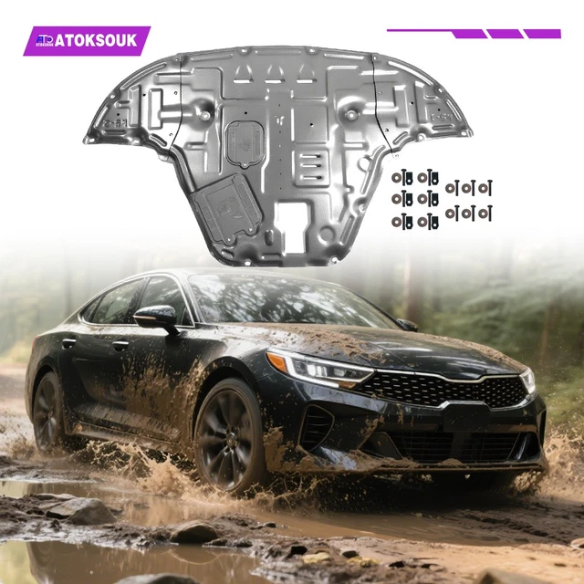 STEEL ENGINE SPLASH Shield For Kia K5 2021-2025 Under Engine Cover ...
