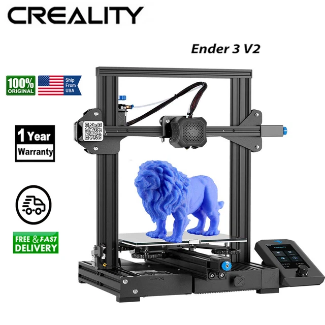 CREALITY ENDER-3V2 3DPRINTER Upgraded Integrated Structure Design MeanWell Power £165.12 ...