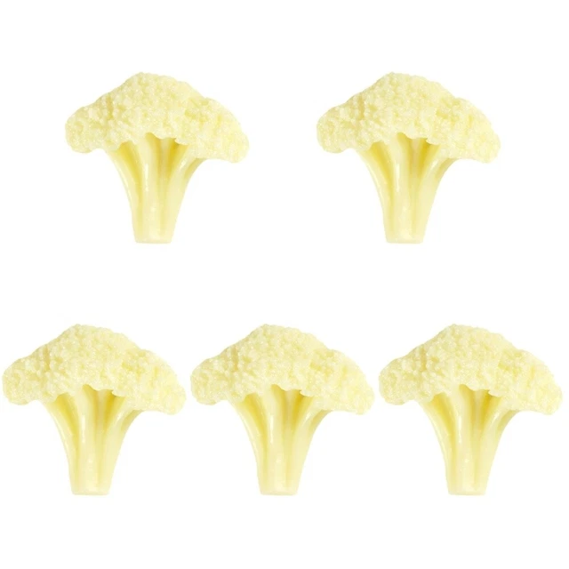 5 COUNT FAKE Broccoli Slice Model Vegetable Cauliflower Lifelike £11.59 ...
